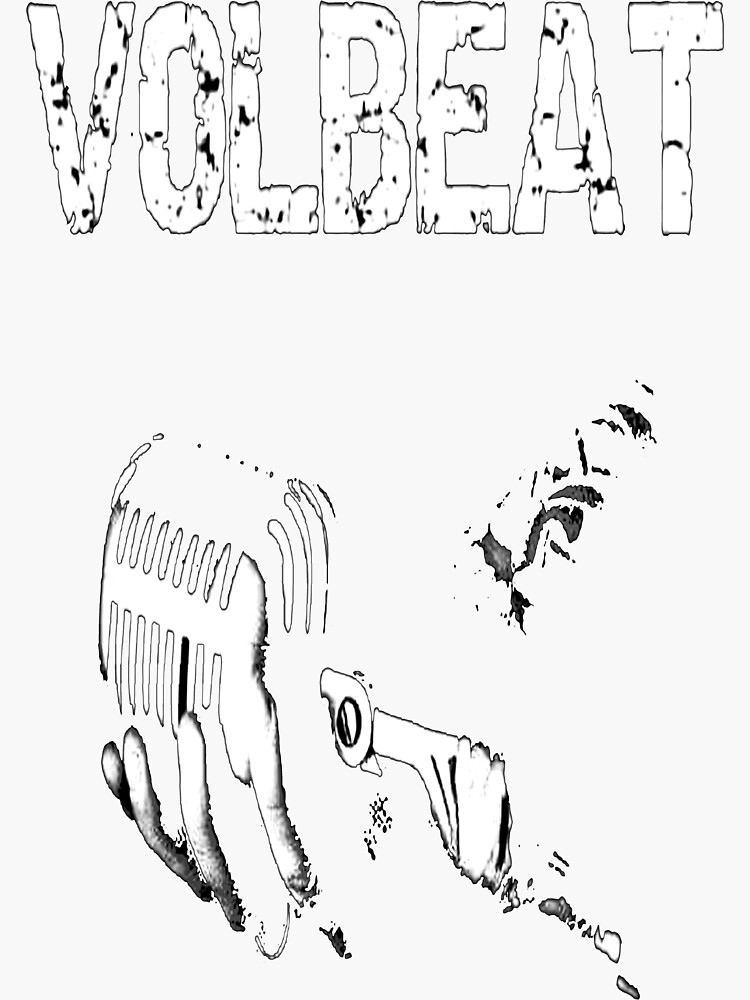 "new logo volbeat " Sticker for Sale by Dittso89 | Redbubble