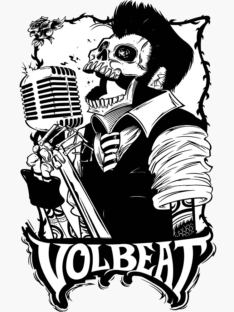 "new logo volbeat " Sticker for Sale by Dittso89 | Redbubble