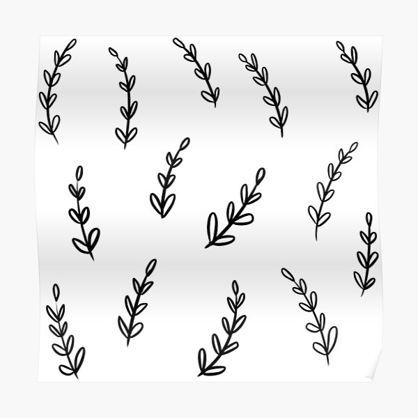 "Cute leaves designs for journaling - 14 pack" Poster for Sale by ...