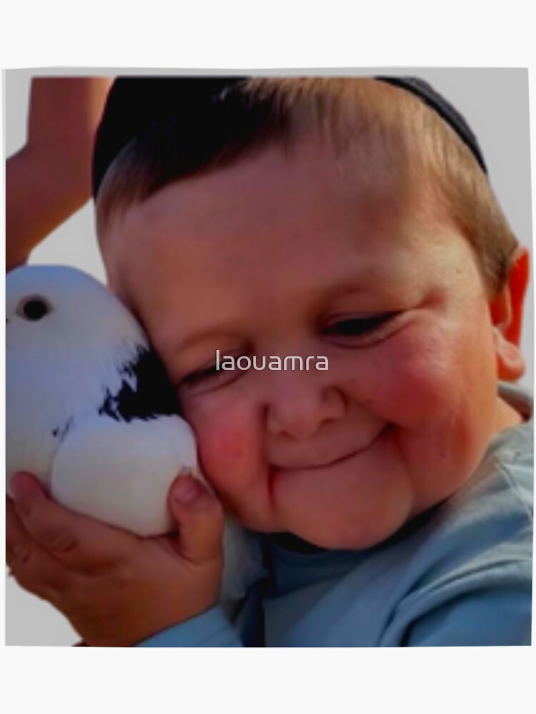 "Hasbulla cute with bird Sticker" Sticker for Sale by laouamra | Redbubble