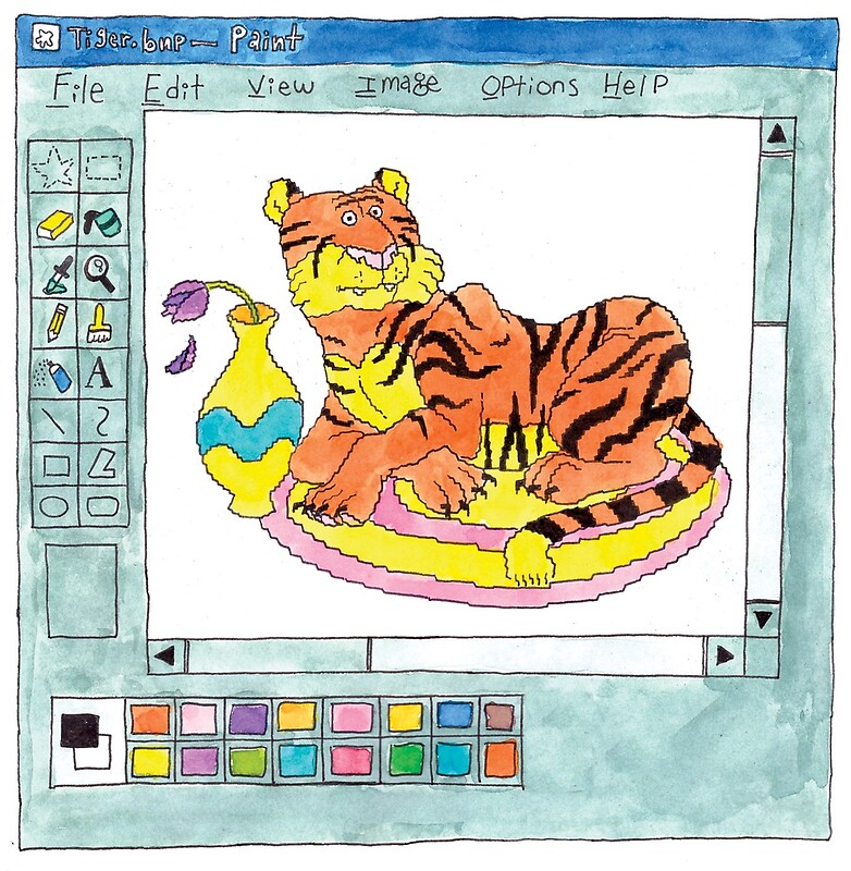 "Tiger.bmp" by GraceGogarty | Redbubble