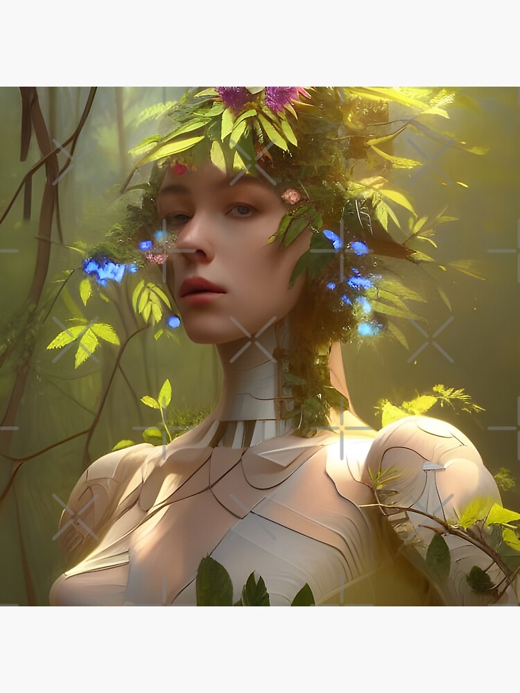 "Robot invasion in forest" Poster for Sale by TheAIShop | Redbubble