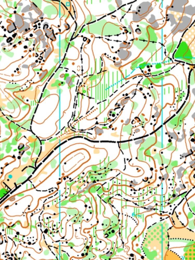 "ORIENTEERING MAP" Graphic T-Shirt for Sale by STABI4C | Redbubble