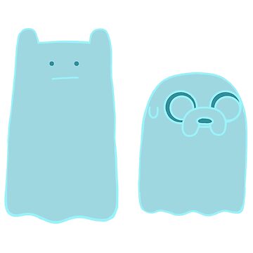 "Finn and Jake ghost" Sticker by giuliacosta7 | Redbubble
