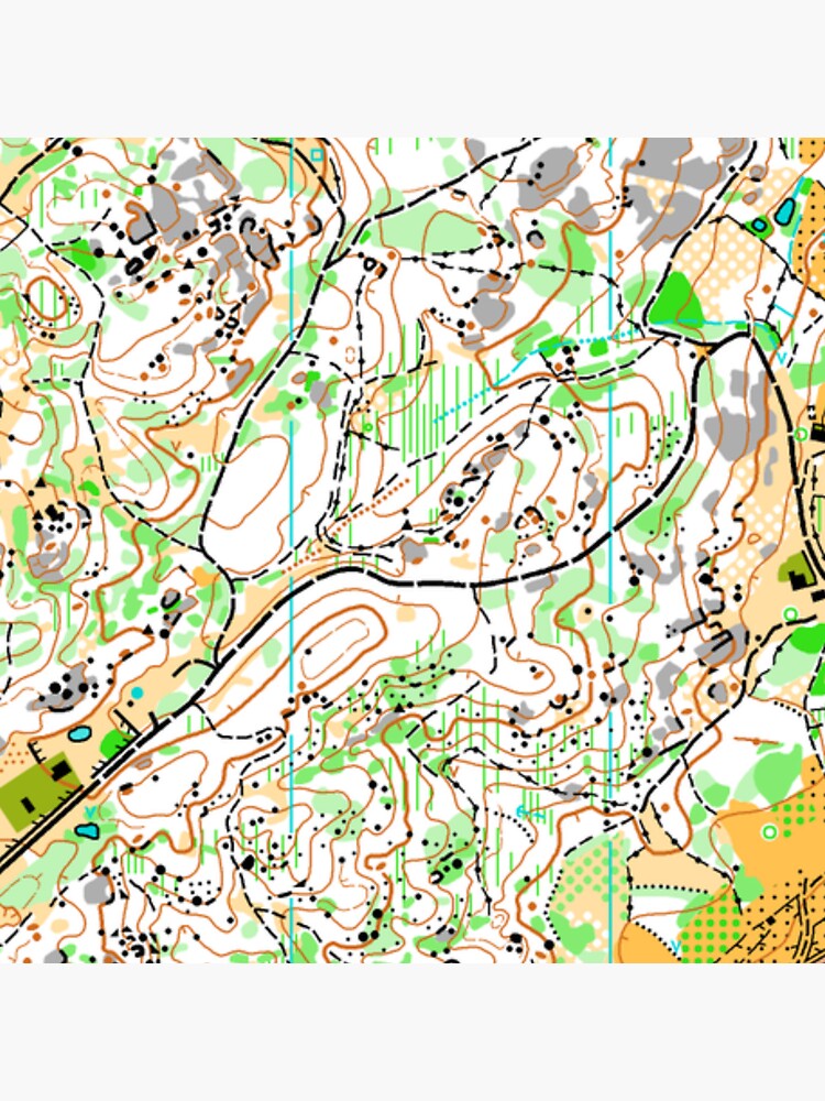 "ORIENTEERING MAP" Sticker for Sale by STABI4C | Redbubble