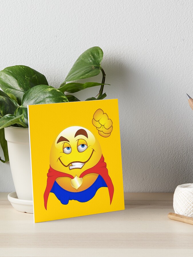 Yellow Happy Face Smiley Face Superhero Comic Pop Art Am Happy Happy