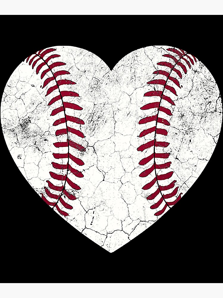 "Baseball Heart Cute Mom Dad Brother Sister Family Baseball" Art Print ...