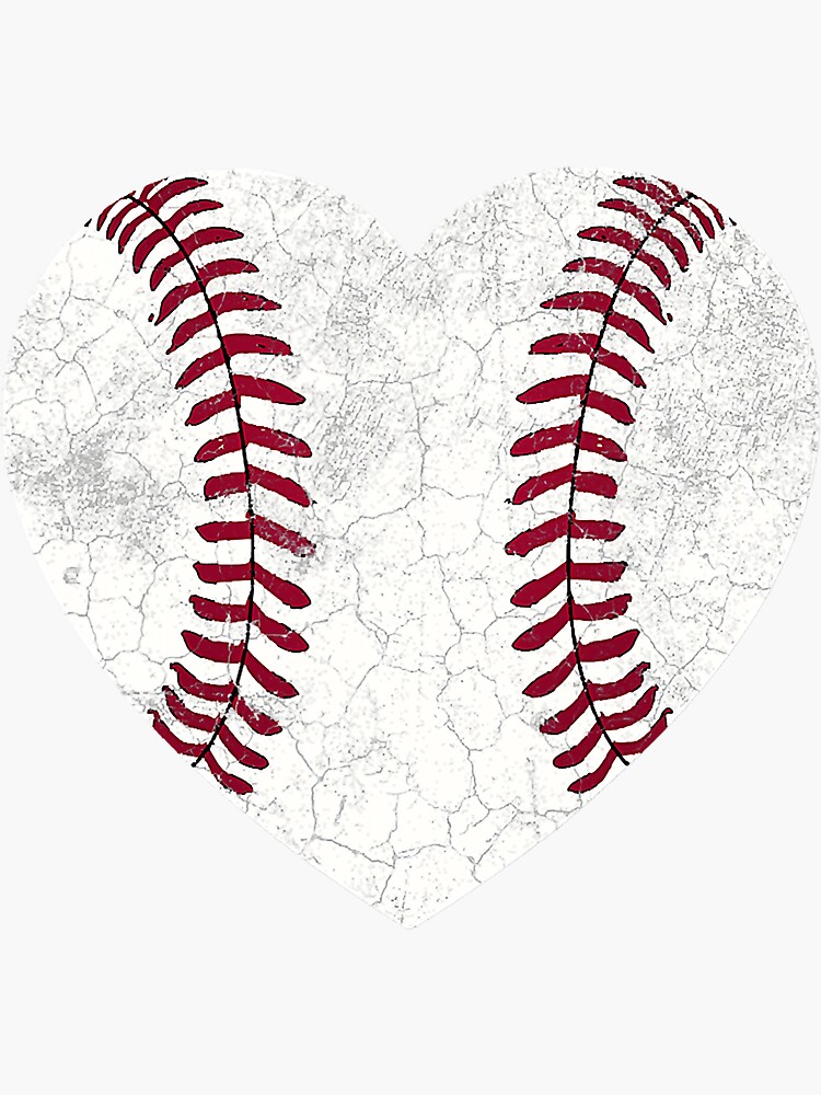 "Baseball Heart Cute Mom Dad Brother Sister Family Baseball" Sticker ...