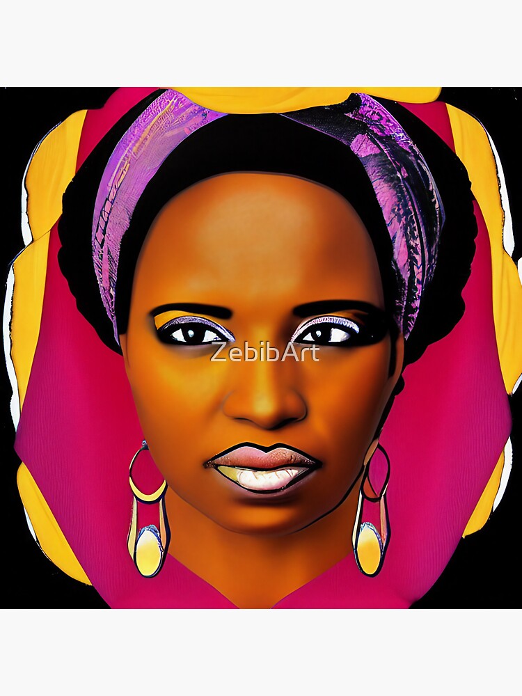 "Queen of Sheba ኀ" Sticker for Sale by ZebibArt | Redbubble