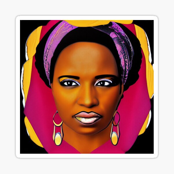 "Queen of Sheba ኀ" Sticker for Sale by ZebibArt | Redbubble