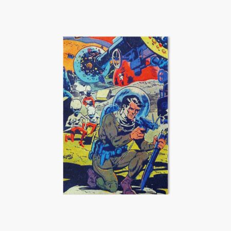 "Captain Science comic book scene | retro aesthetic " Art Board Print ...