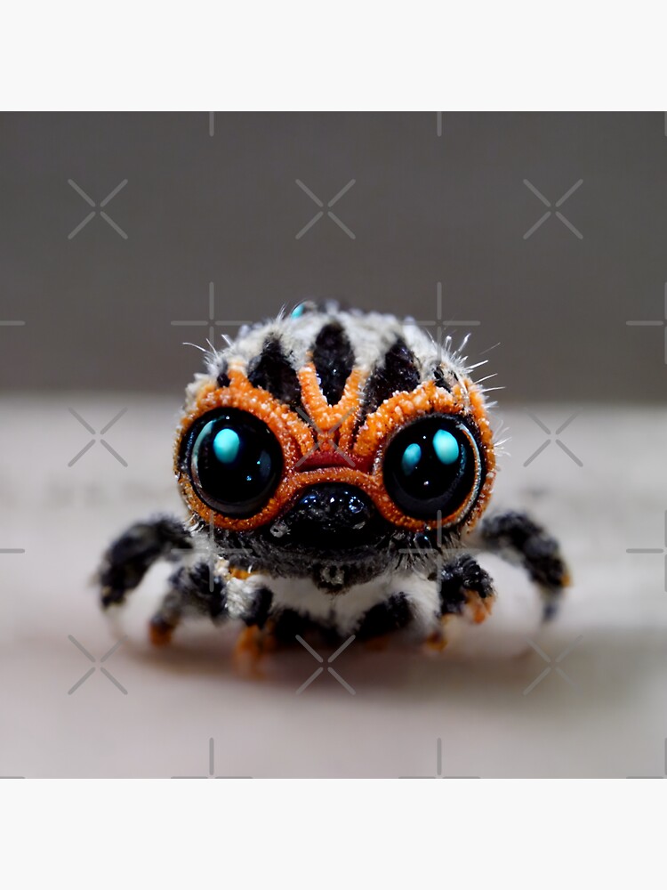 "Cute Jumping Spider!" Sticker for Sale by RoboLuna | Redbubble