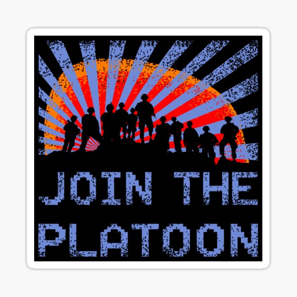 "Army Join the Platoon #2812" Sticker for Sale by Rare-Militia | Redbubble