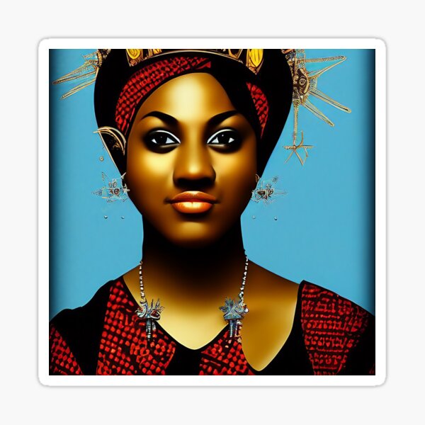 "Queen of Sheba ነ" Sticker for Sale by ZebibArt | Redbubble