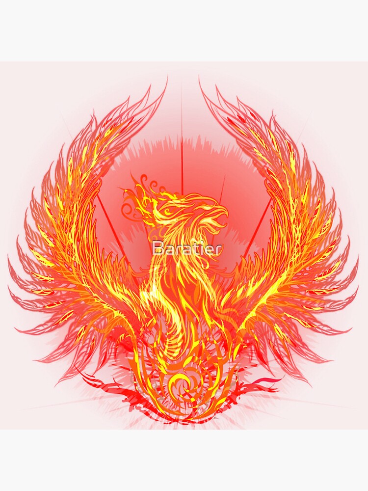 "Phenix / Phénix" Sticker for Sale by Baratier | Redbubble