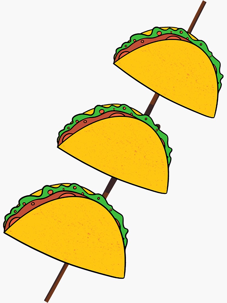 "Tacos on a stick icarly. icarly taco on a stick. icarly" Sticker for ...