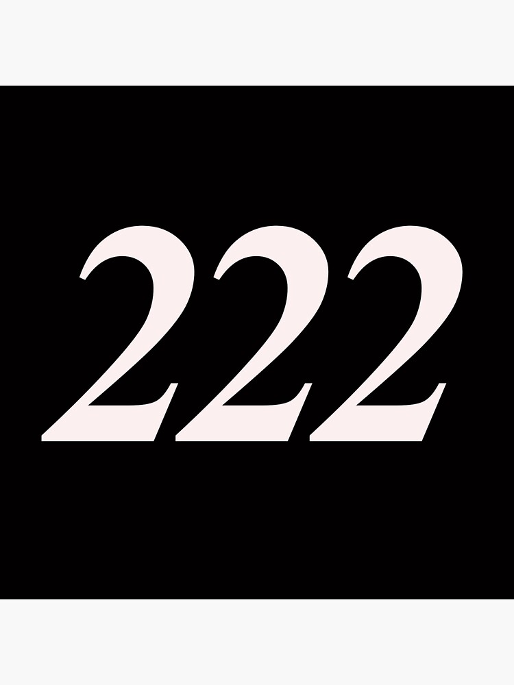 "ANGEL NUMBER 222" Sticker for Sale by AKATDEMISTUDIO | Redbubble