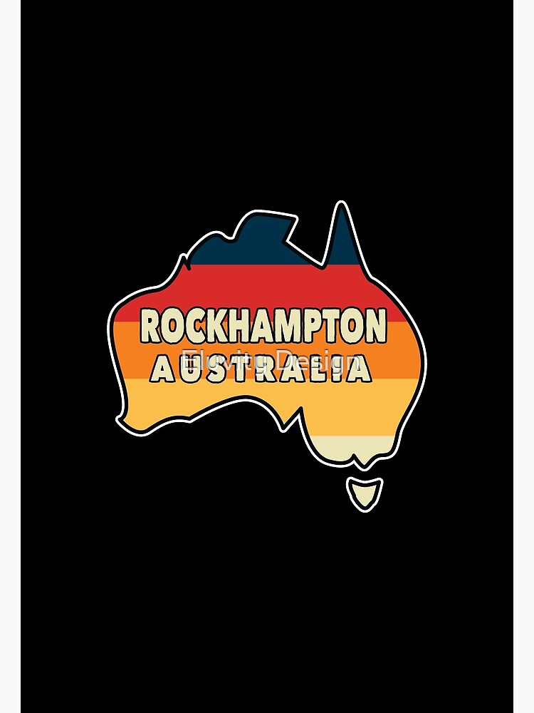 "Rockhampton Vintage Sunset | City In Australia" Poster for Sale by ...
