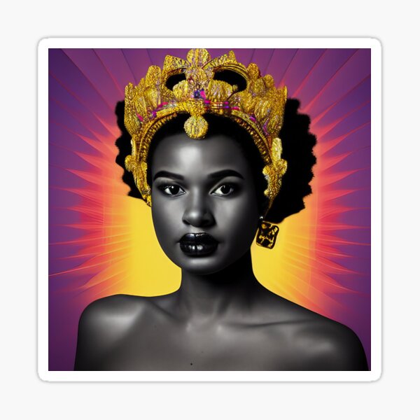 "Queen of Sheba ከ" Sticker for Sale by ZebibArt | Redbubble
