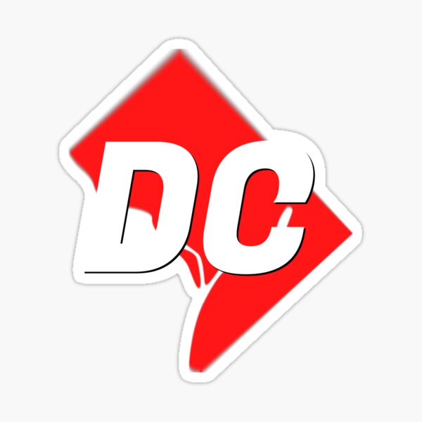"Neon Washington DC" Sticker for Sale by WonderfullyDC | Redbubble