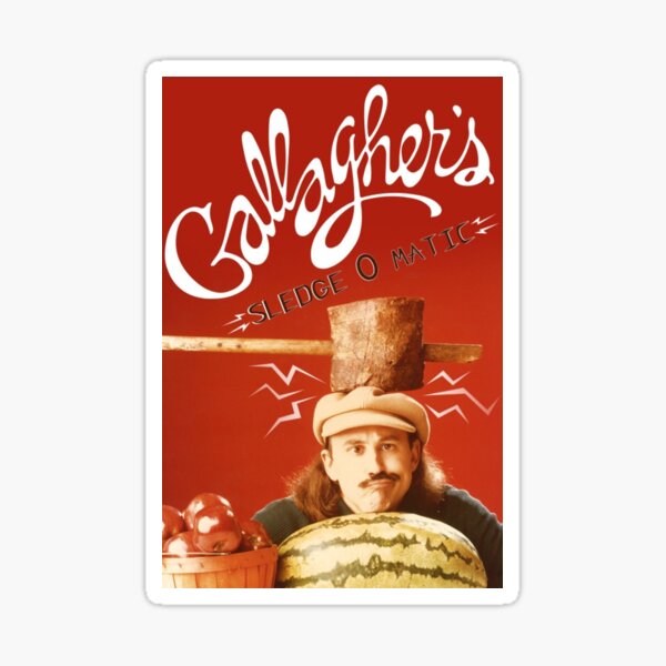 "Leo Anthony Gallagher-Sledge O Matic" Sticker for Sale by ...