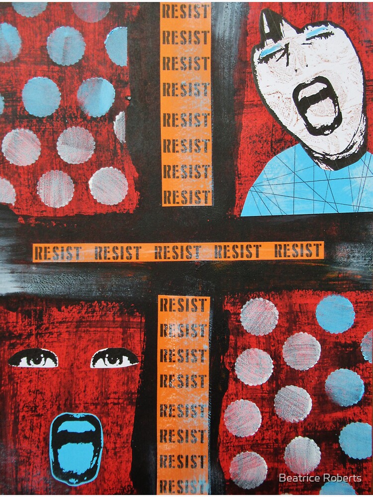 "Feminism RESIST RESIST RESIST Feminist Art" Sticker for Sale by Bea ...
