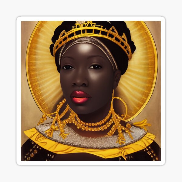 "Queen of Sheba ኸ" Sticker for Sale by ZebibArt | Redbubble