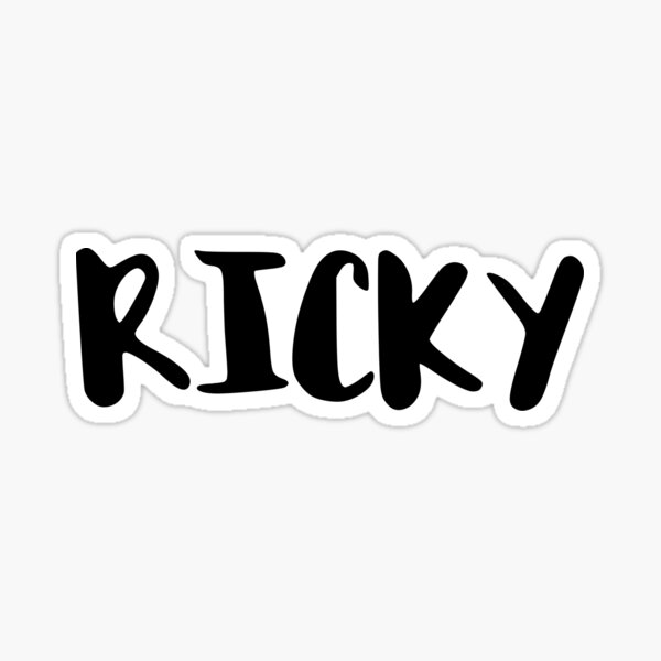 "Ricky" Sticker by FTML | Redbubble