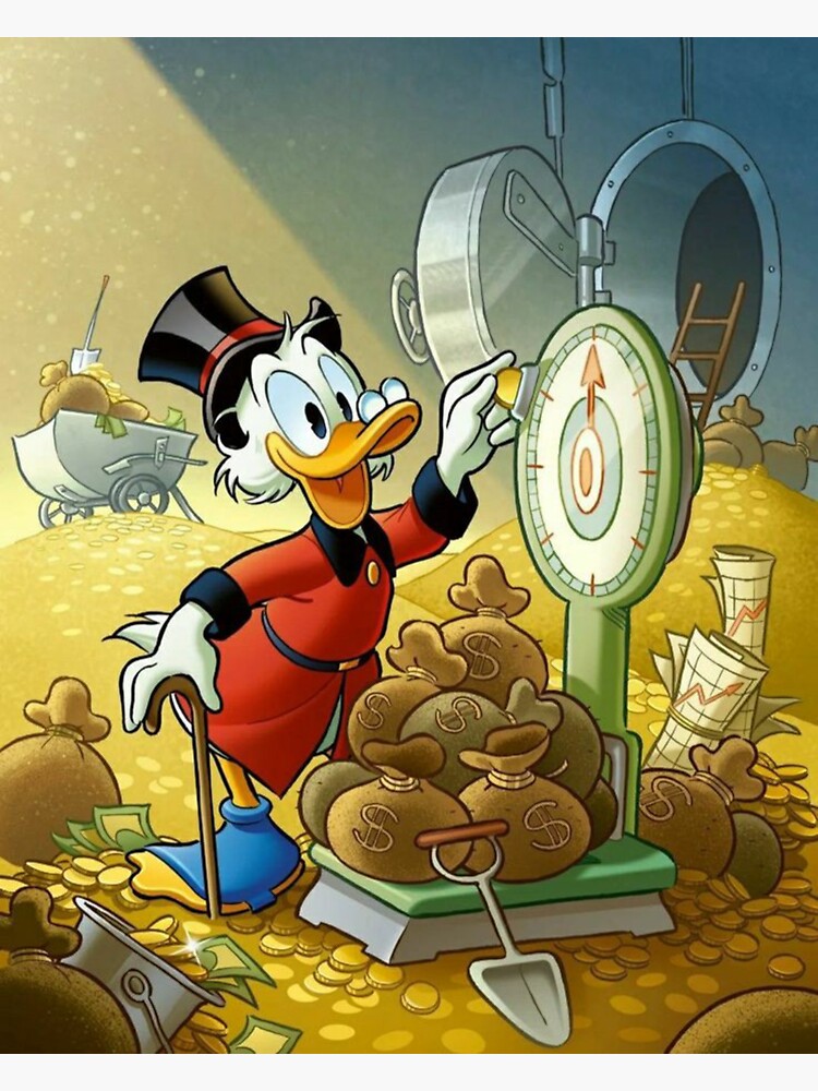 "Scrooge McDuck" Sticker for Sale by GEK-NERD | Redbubble
