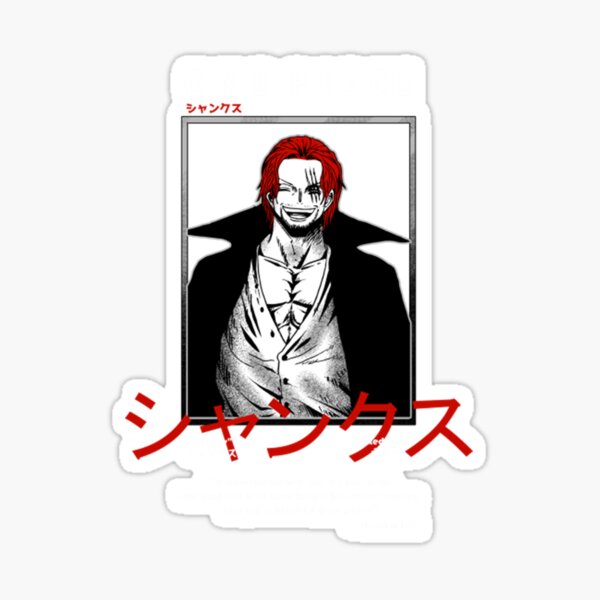 "Red Haired Shanks" Sticker for Sale by medelll | Redbubble