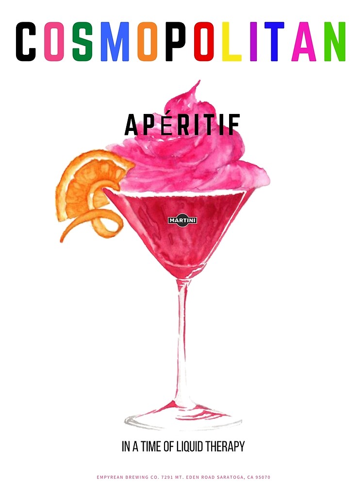 "Cosmopolitan cocktail aperitif alcoholic bar beverages vintage ...