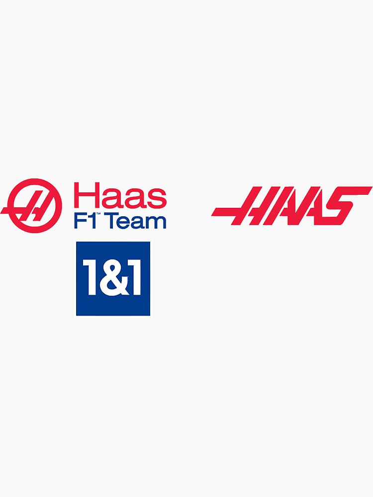 "Haas F1 Team" Sticker for Sale by GloriaDunklin | Redbubble