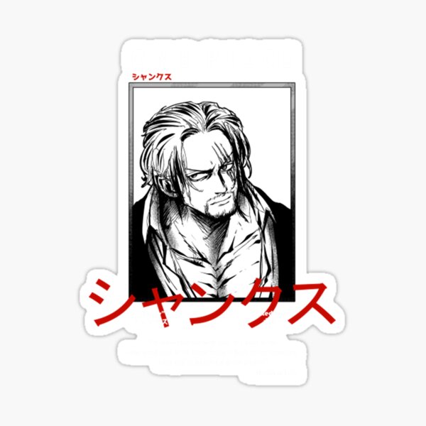 "Red Haired Shanks" Sticker for Sale by medelll | Redbubble