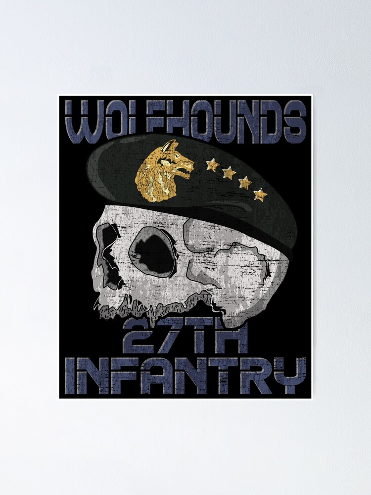 "27th Infantry Regiment Wolfhounds #2821" Poster for Sale by Rare ...