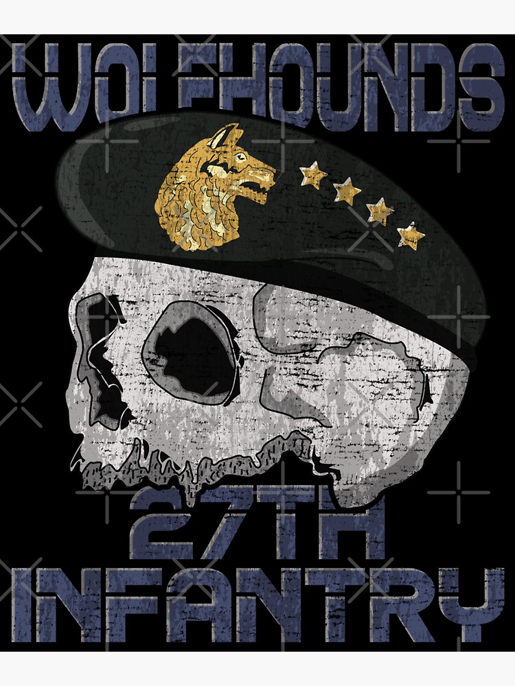 "27th Infantry Regiment Wolfhounds #2821" Sticker for Sale by Rare ...
