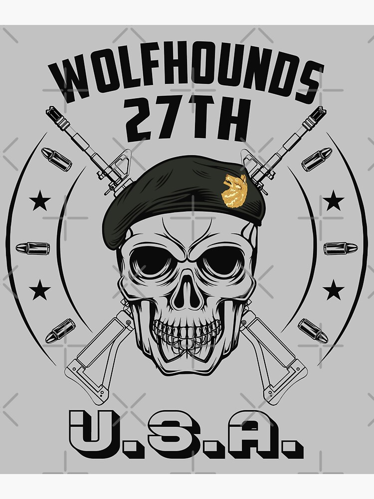 "27th Infantry Regiment Wolfhounds #2822" Sticker for Sale by Rare ...