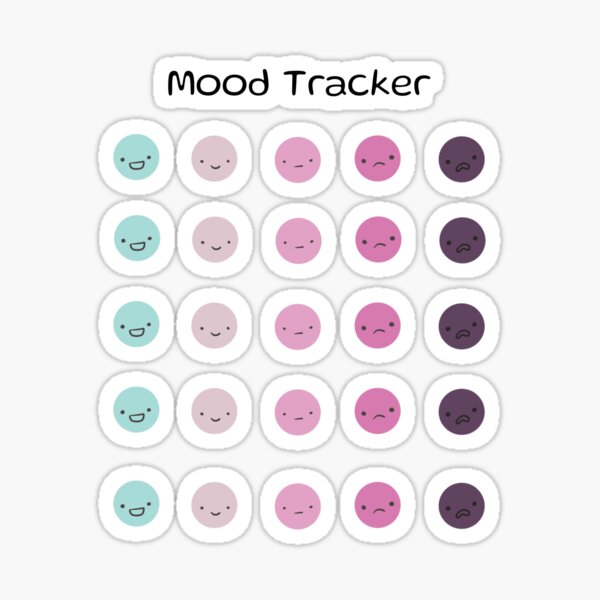 "Mood tracker for bullet journaling - cute design " Sticker for Sale by ...