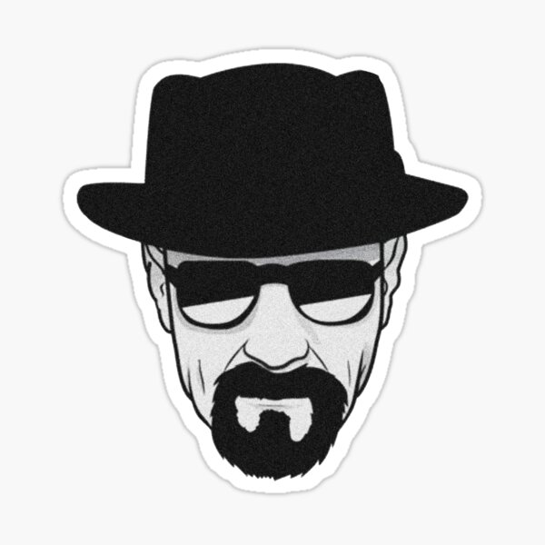 "Breaking Bad Heisenberg" Sticker for Sale by designskull | Redbubble