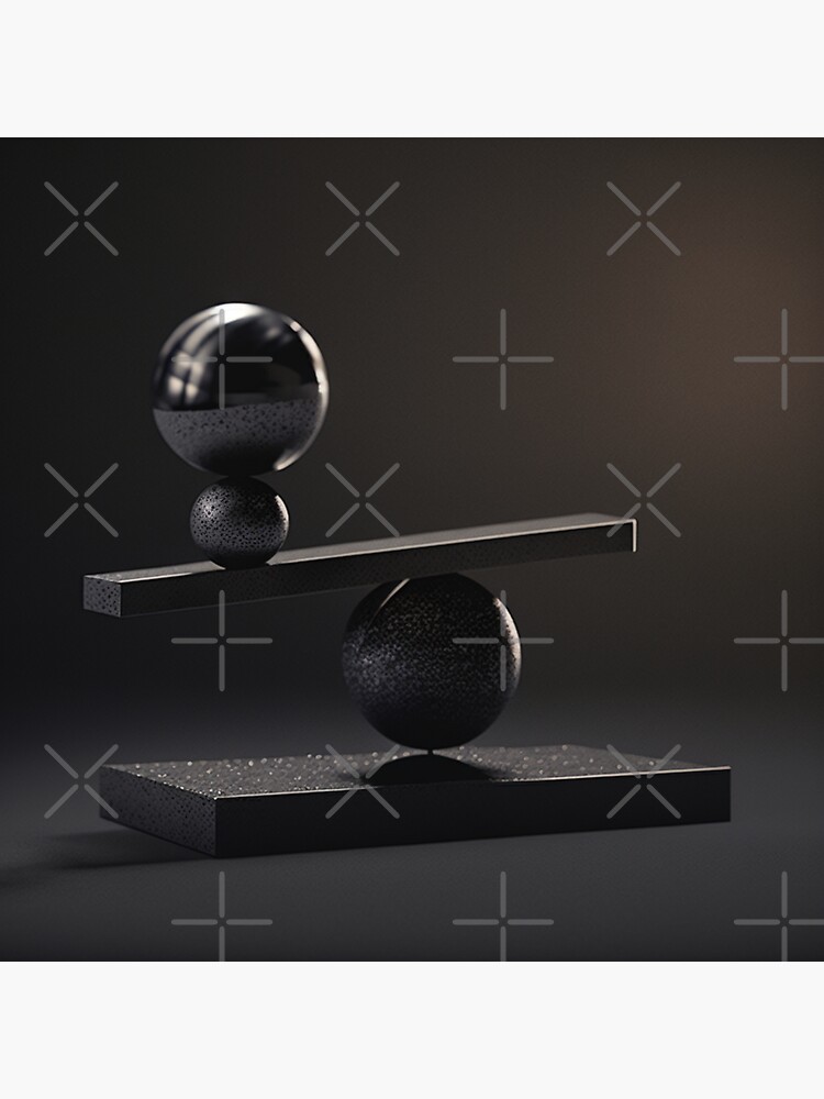 "Balancing Opposites - Outstanding Sculptural Objects" Sticker for Sale ...