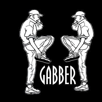 "Gabber" Sticker by Alphatypez | Redbubble