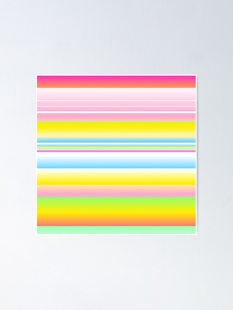 "Sunrise color palette line pattern | Sunrise color combination" Poster ...
