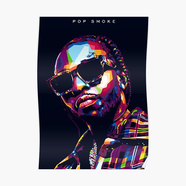 "Pop Smoke" Poster for Sale by MKSTUDIO99 | Redbubble