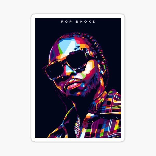 "Pop Smoke" Sticker for Sale by MKSTUDIO99 | Redbubble