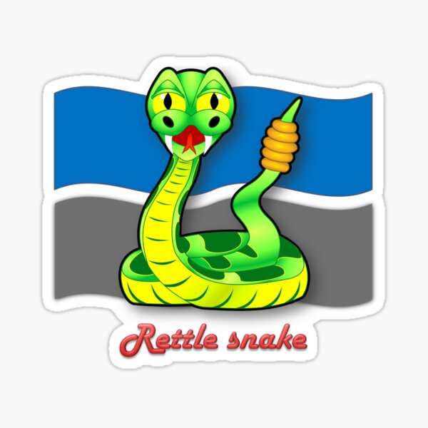 "rettle snake" Sticker for Sale by jonsnes | Redbubble