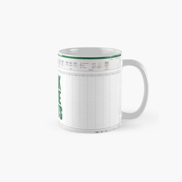 "Microsoft Excel Freak In The Sheets Mug" Coffee Mug for Sale by ...