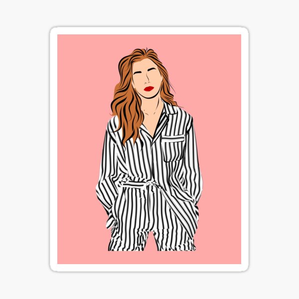 "Girl in Pajama" Sticker for Sale by Nakikej | Redbubble