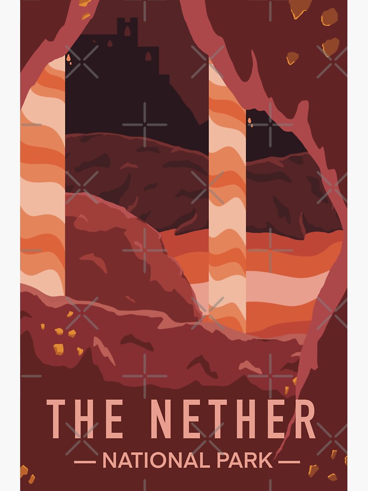 "The Nether (Minecraft) National Park" Sticker for Sale by ...