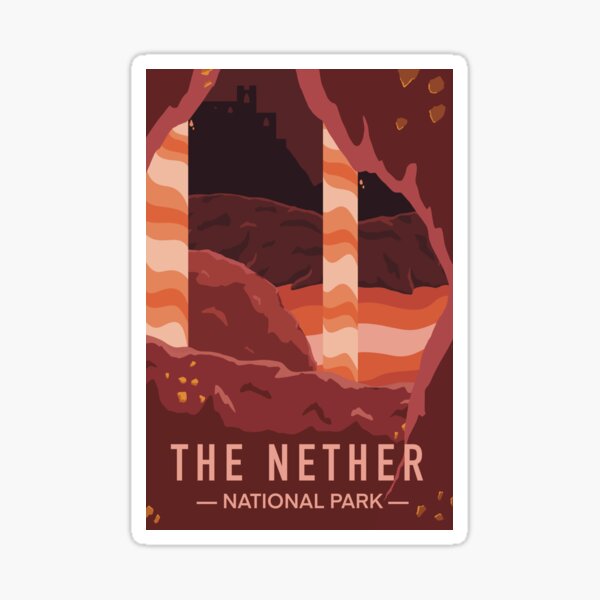 "The Nether (Minecraft) National Park" Sticker for Sale by ...