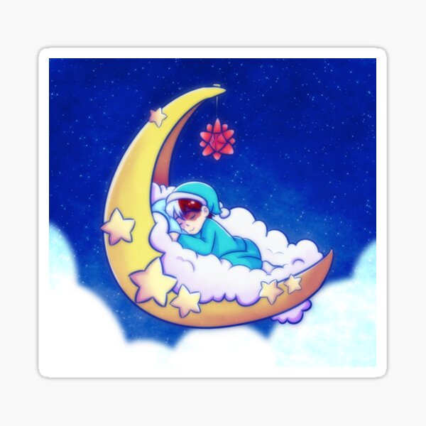 "Shouto Todoroki - Sleepy Boy" Sticker by suirikus | Redbubble