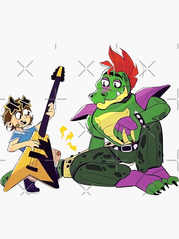 "Fnaf MontyGator and Gregory RockStar" Sticker for Sale by printifans ...